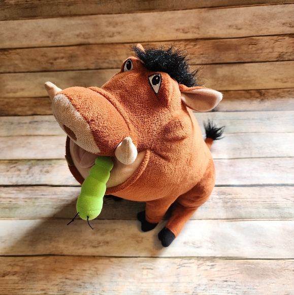 Disney | Toys | Disney Lion King Feed Me Pumba Talking Stuffed Animal ...